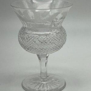 Vintage Edinburgh Crystal Thistle Cut Champagne / Tall Sherbet Glass - Etsy