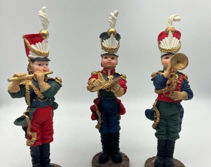Vintage Toy Soldier Marching Band Figures - Set of 3 - Etsy