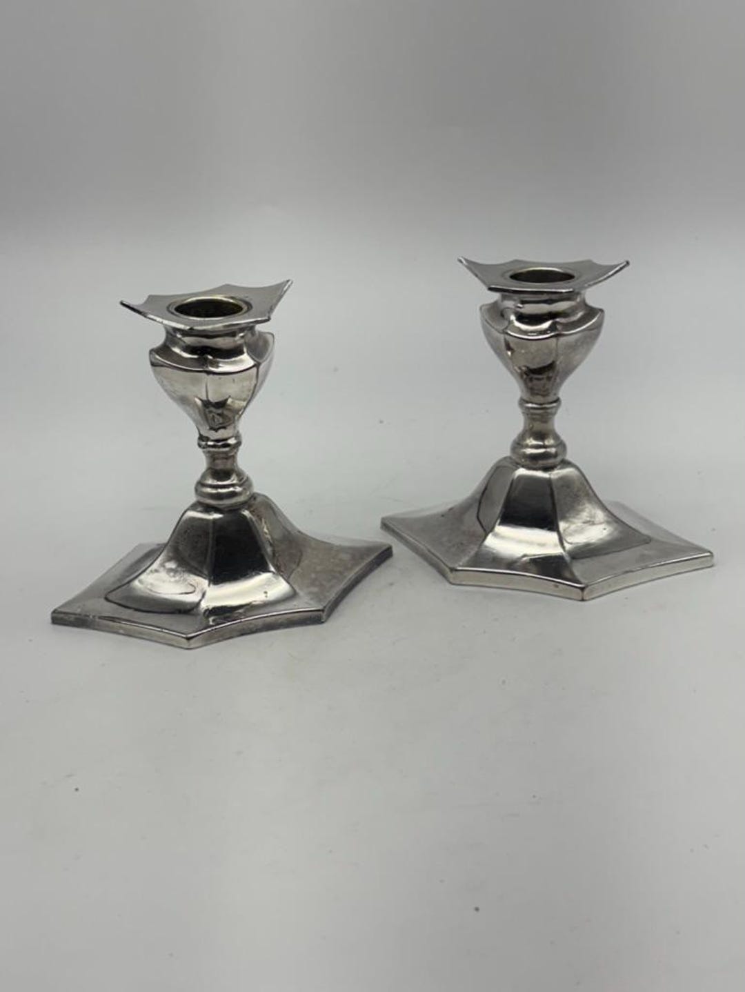 Vintage Silver Plate Candlestick Holders by Benedict Proctor - Set of 2 ...