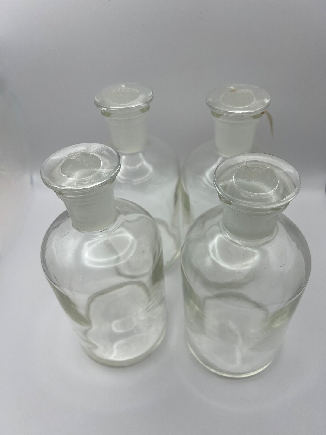 Vintage Pyrex Apothecary Bottles -set of 4 - Etsy