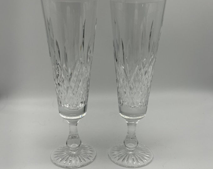 Stuart Crystal Hamilton Cut Champagne Flute - Set of 2 - Etsy