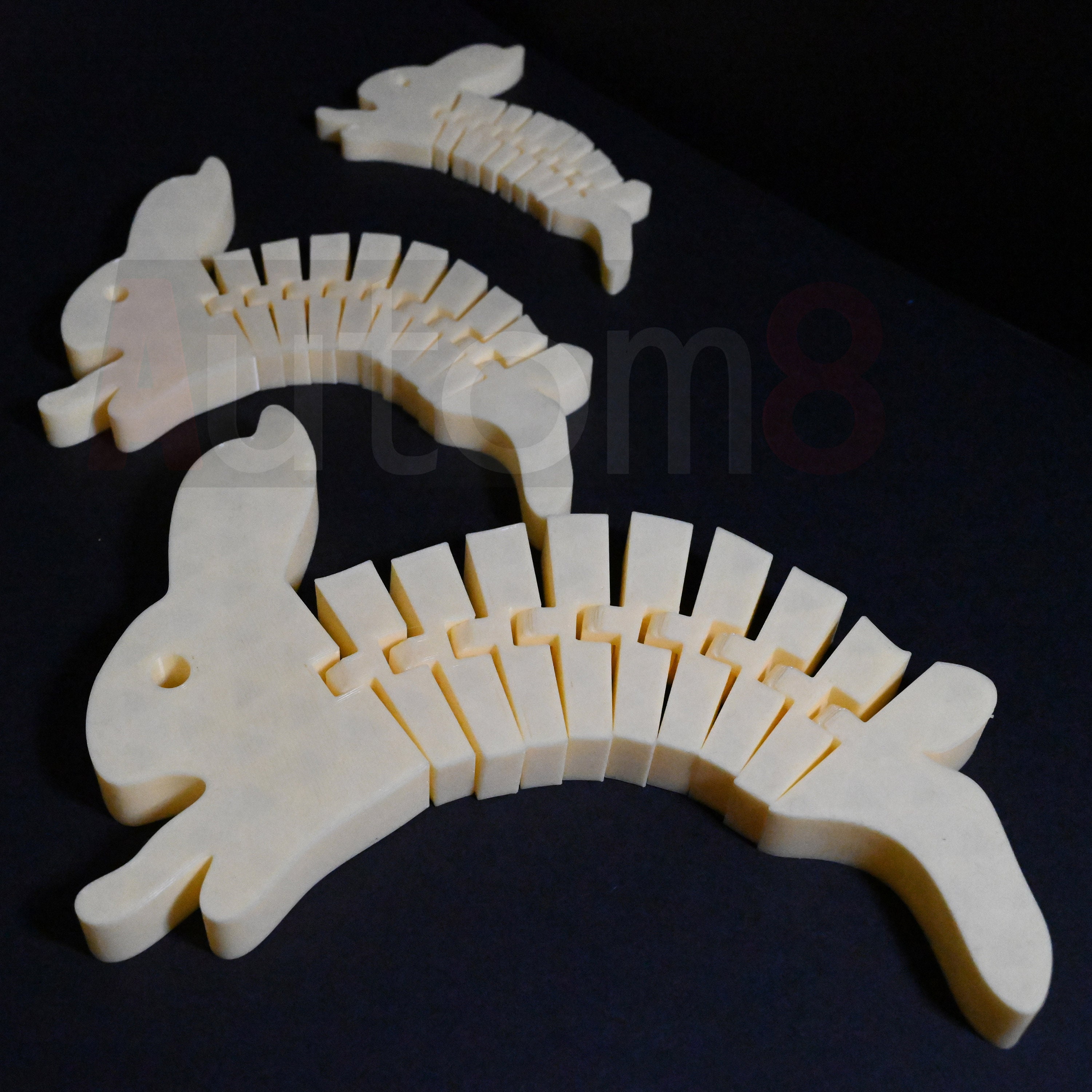 Hopping Rabbit Flexible 3D Printed Animal Articulated Flexi - Etsy