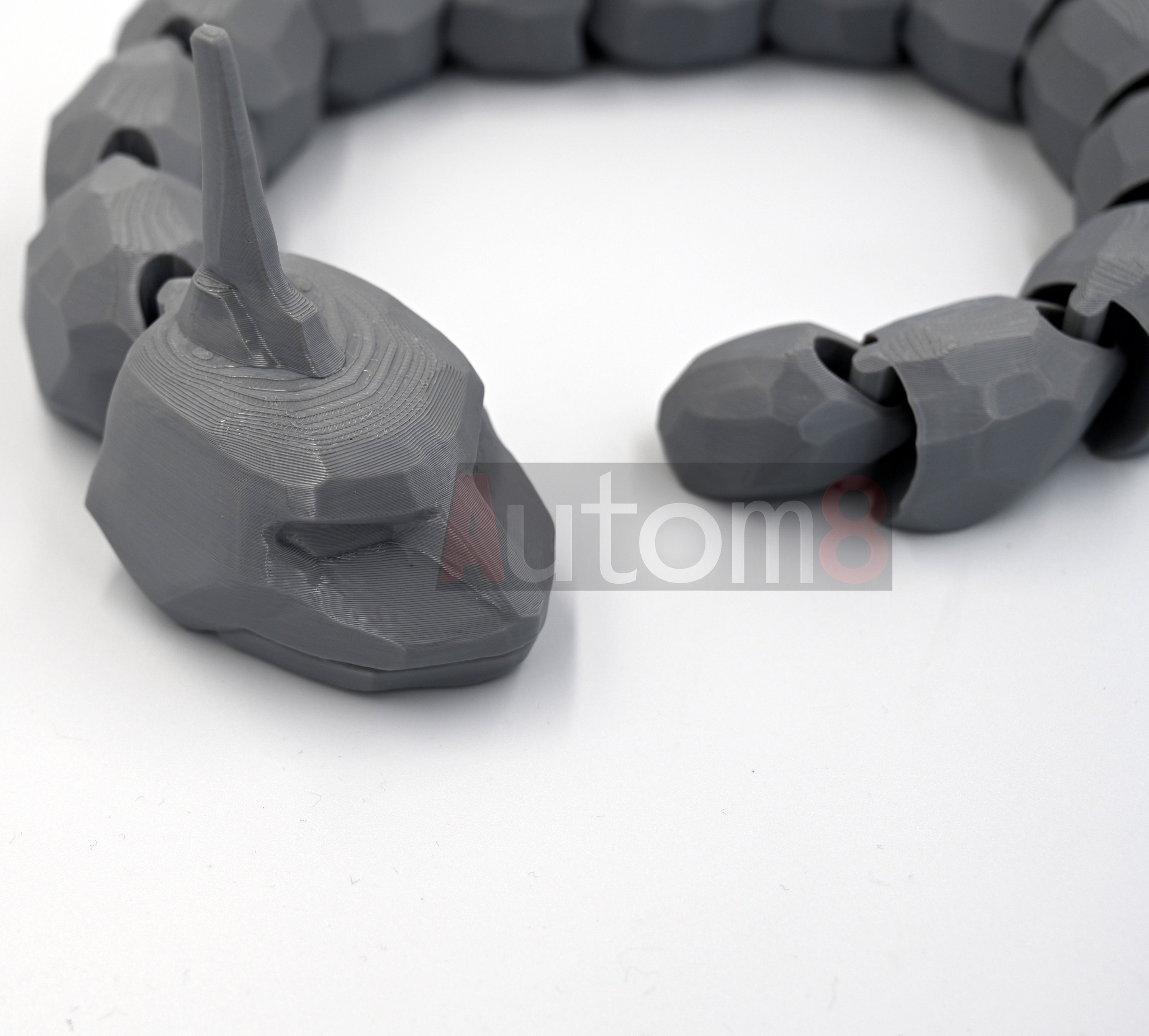 Onix Fan Made Pokemon Flexible 3D Printed Animal Articulated - Etsy