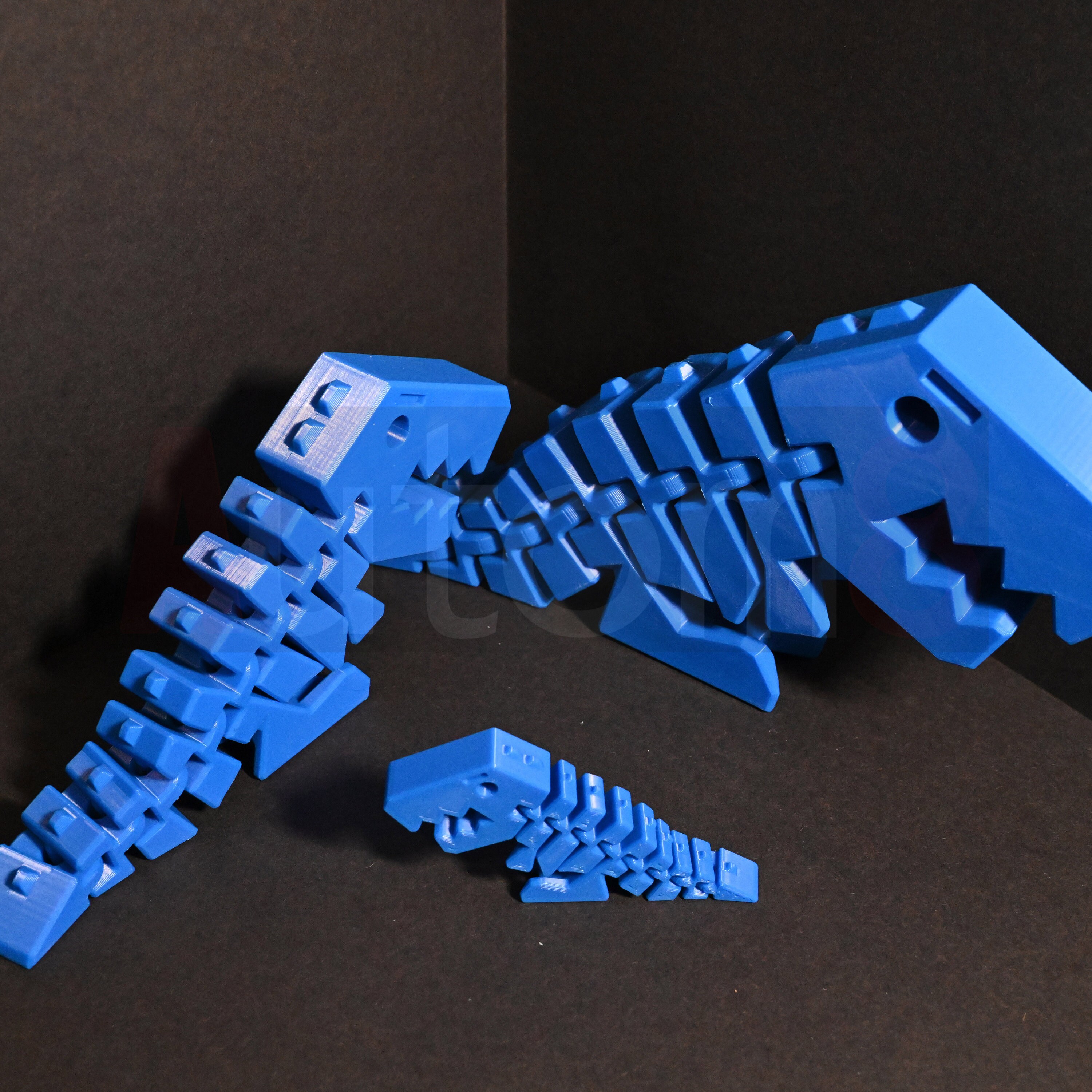 Flexi Rexy Flexible 3D Printed Animal Articulated Dinosaur Flexi Fidget ...