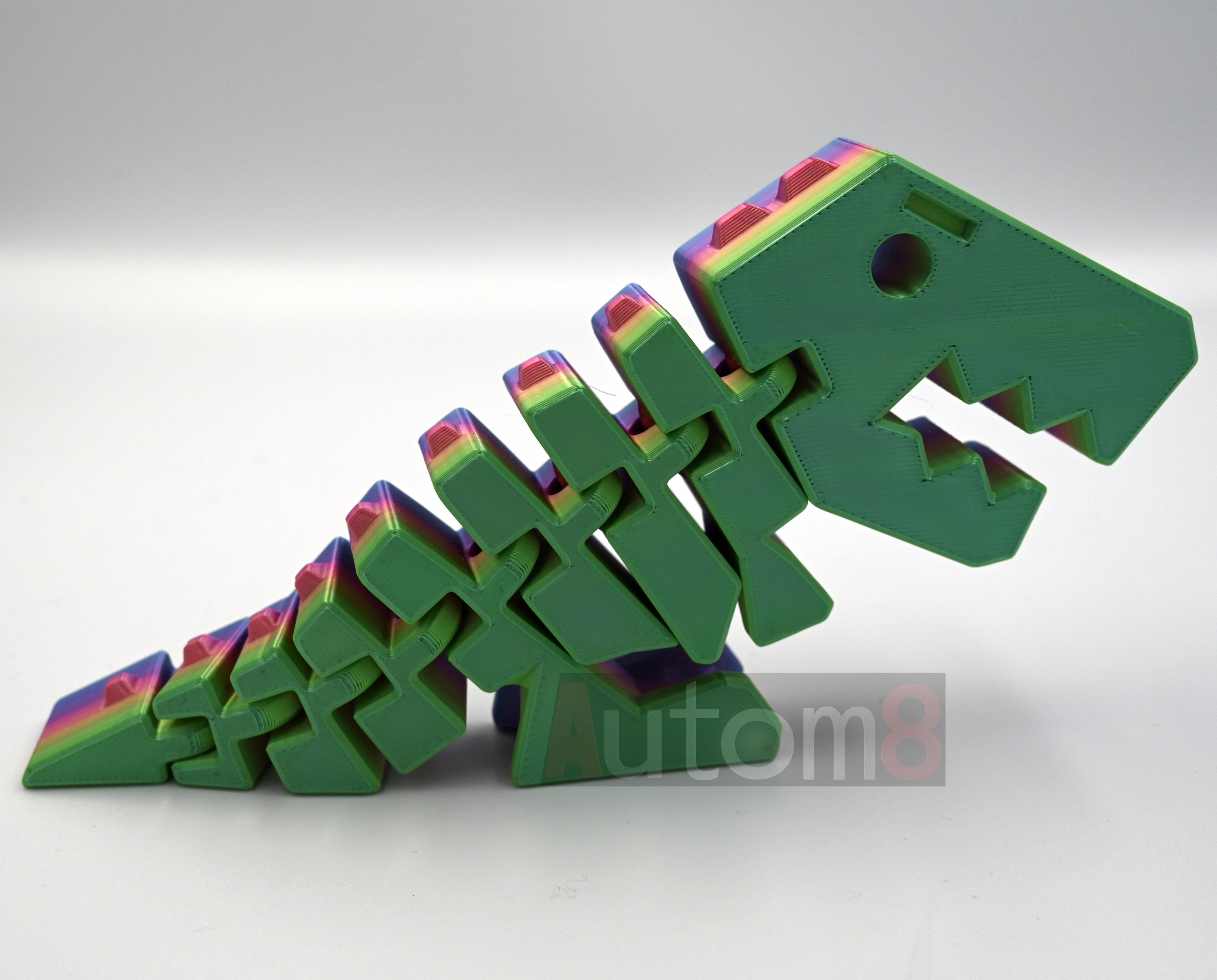Flexi Rexy Flexible 3D Printed Animal Articulated Dinosaur Flexi Fidget ...