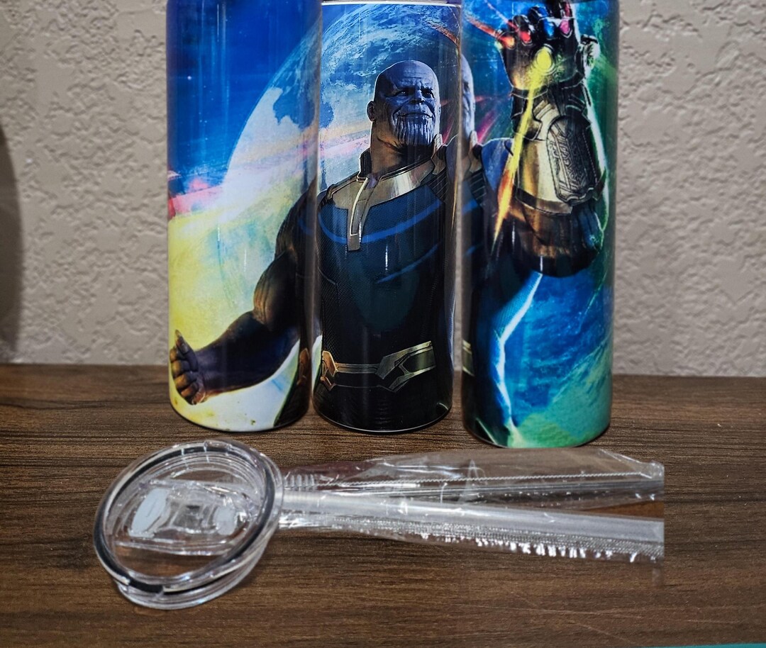 Thanos Infinity Stones 20 Ounce Stainless Steel Tumbler/ Water Bottle ...