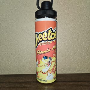 Hot Cheetos 22 Ounce Water Bottle OR 20 Ounce Stainless Steel Tumbler ...