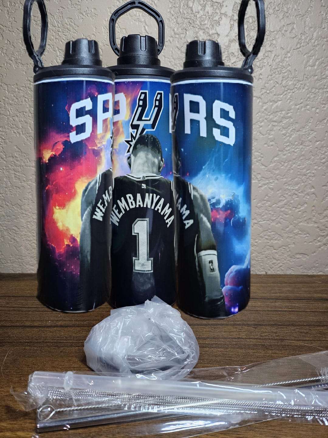 San Antonio Spurs Wemby 20 Ounce Stainless Steel Tumbler/ Water Bottle ...