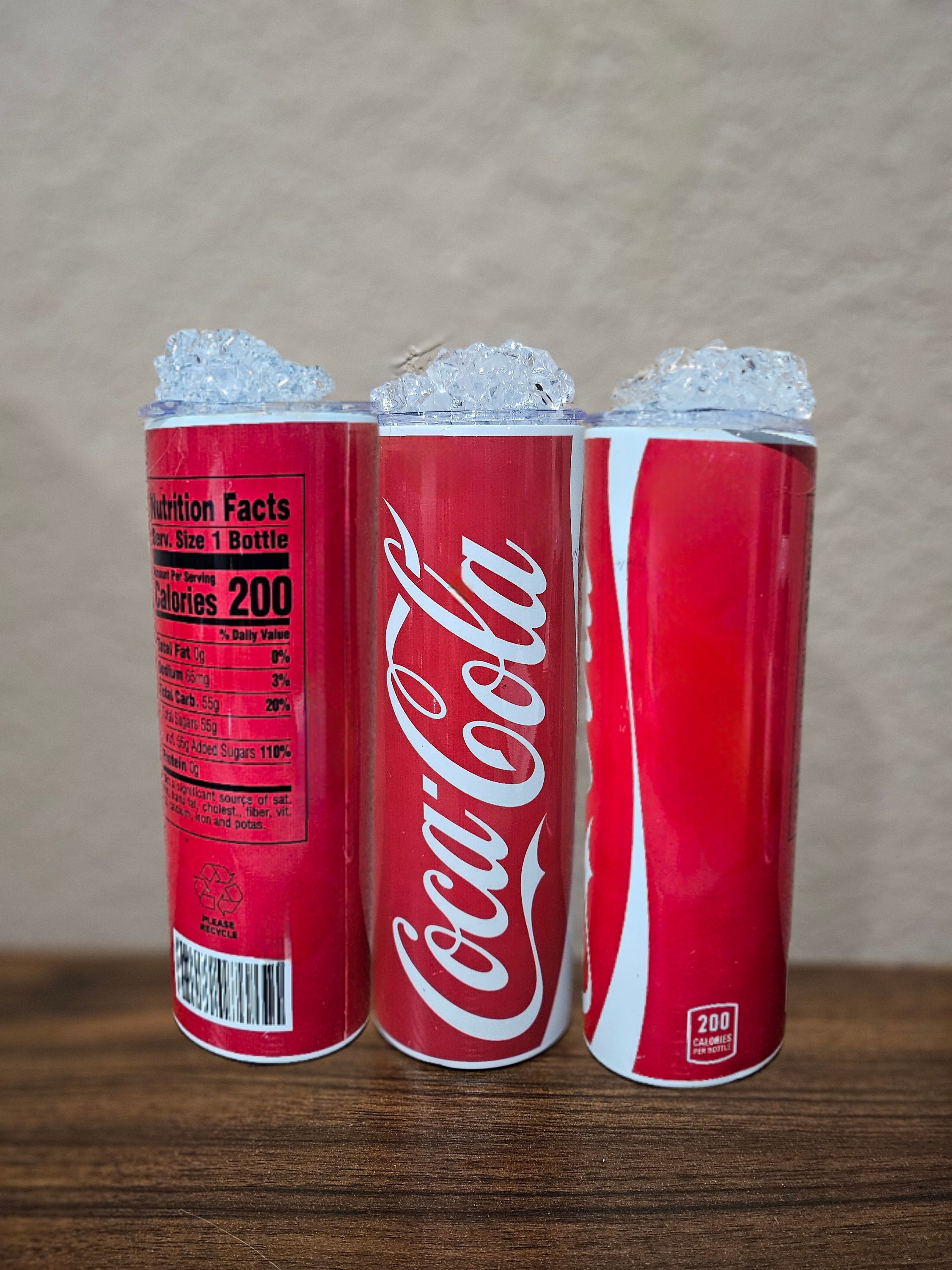 Coca Cola 20 Ounce Stainless Steel Tumbler With Ice Cube Lid includes ...