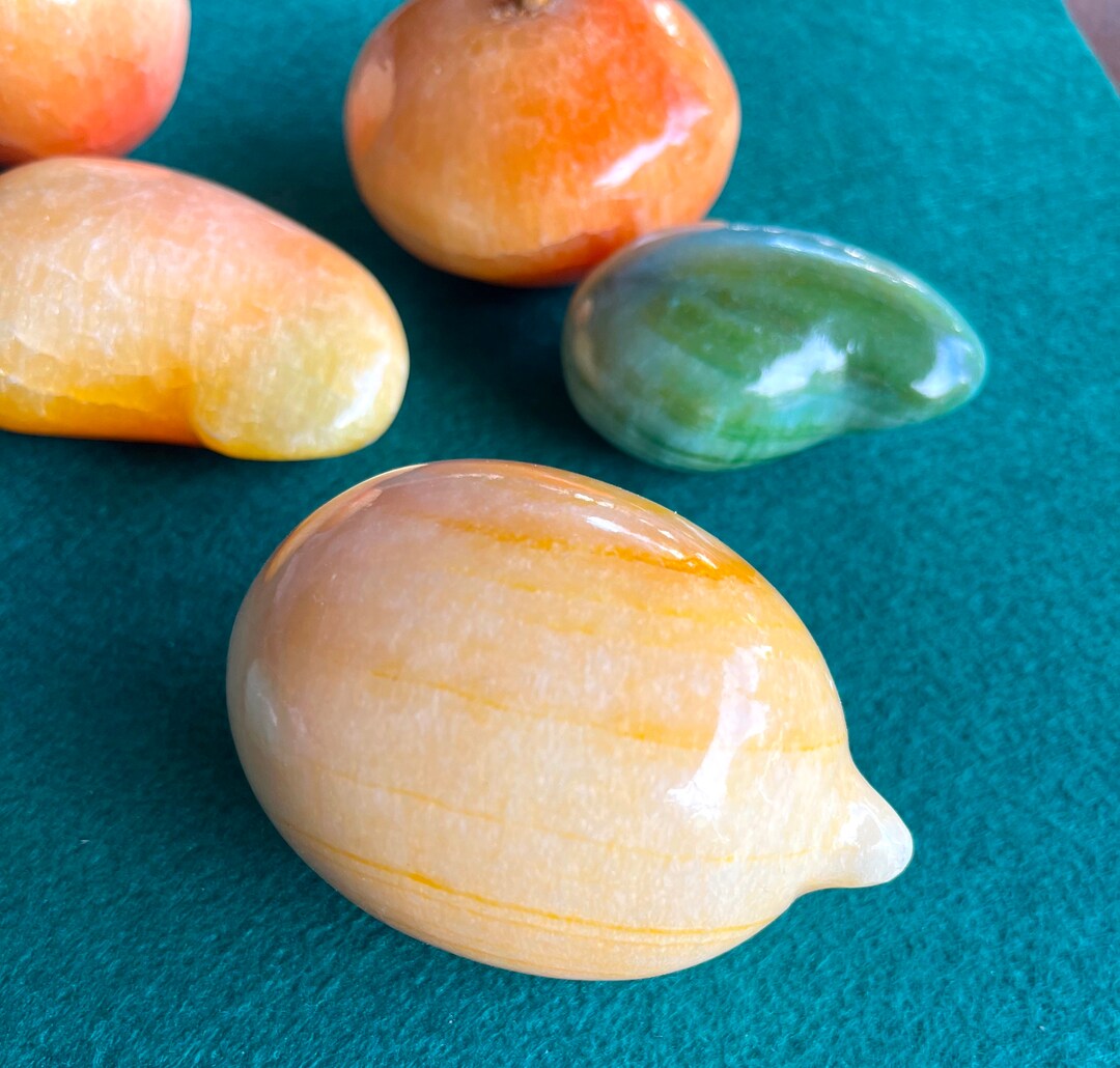 Set of 6 Fruits in Italian Marble - Etsy