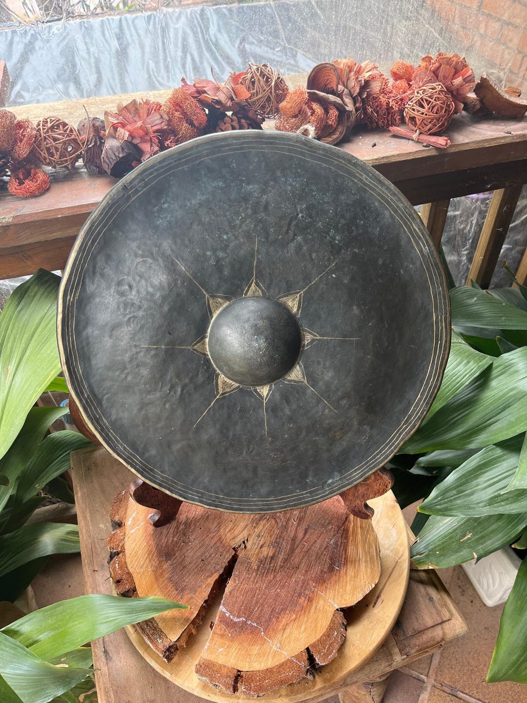 Burmese Gong 40cm Vintage Spiritual Musical Instrument | Zen Art and ...