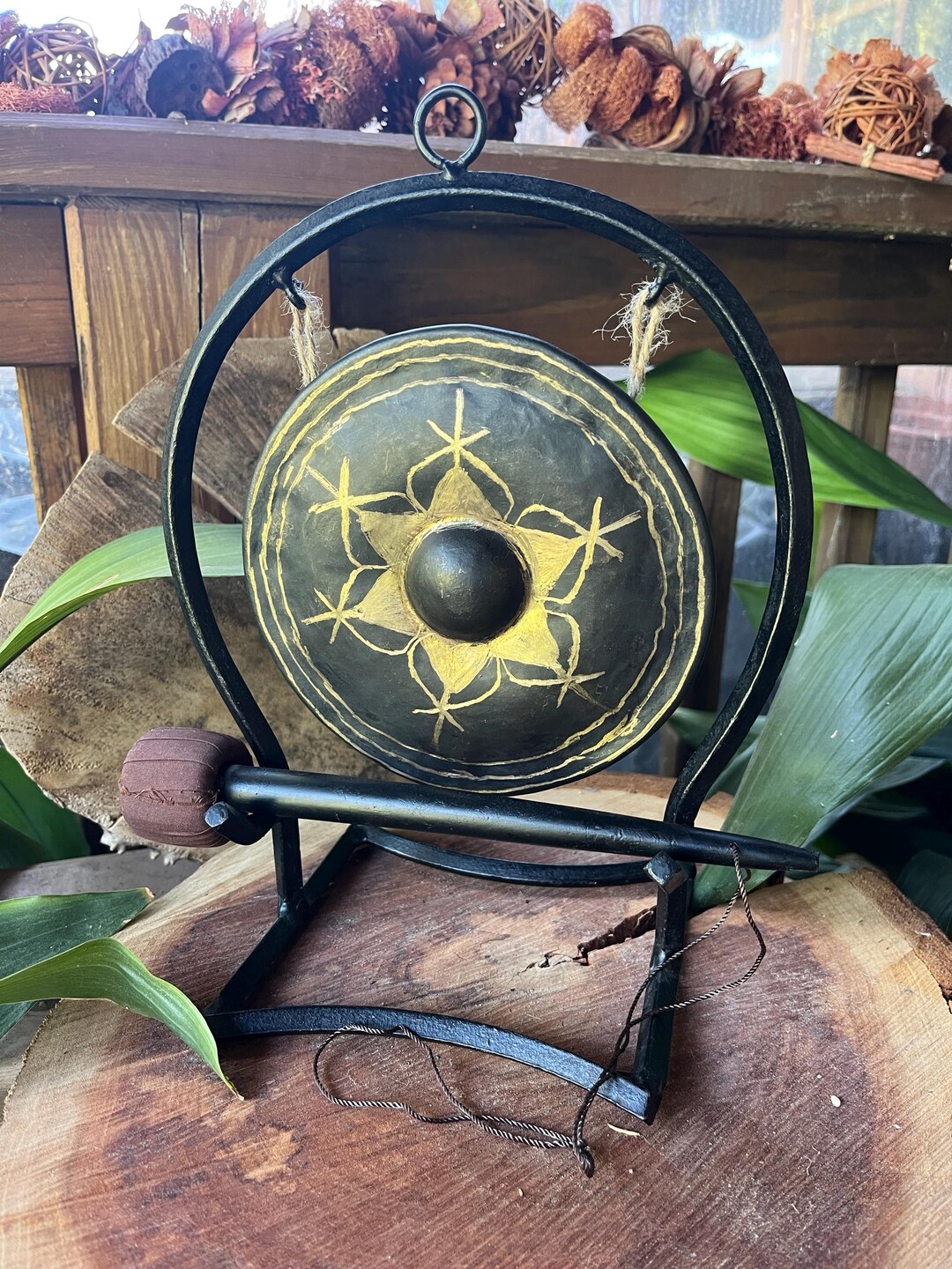 Vintage Burmese Gong • Burmese Gong • Oriental Decor • Antique Asian ...