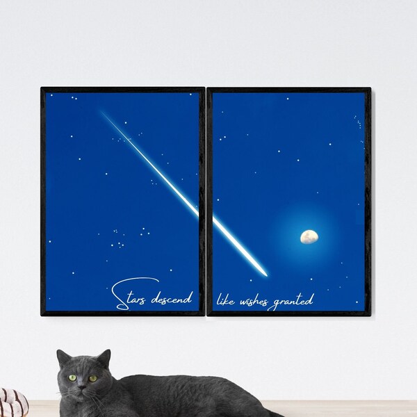 Shooting Star Poster - Etsy