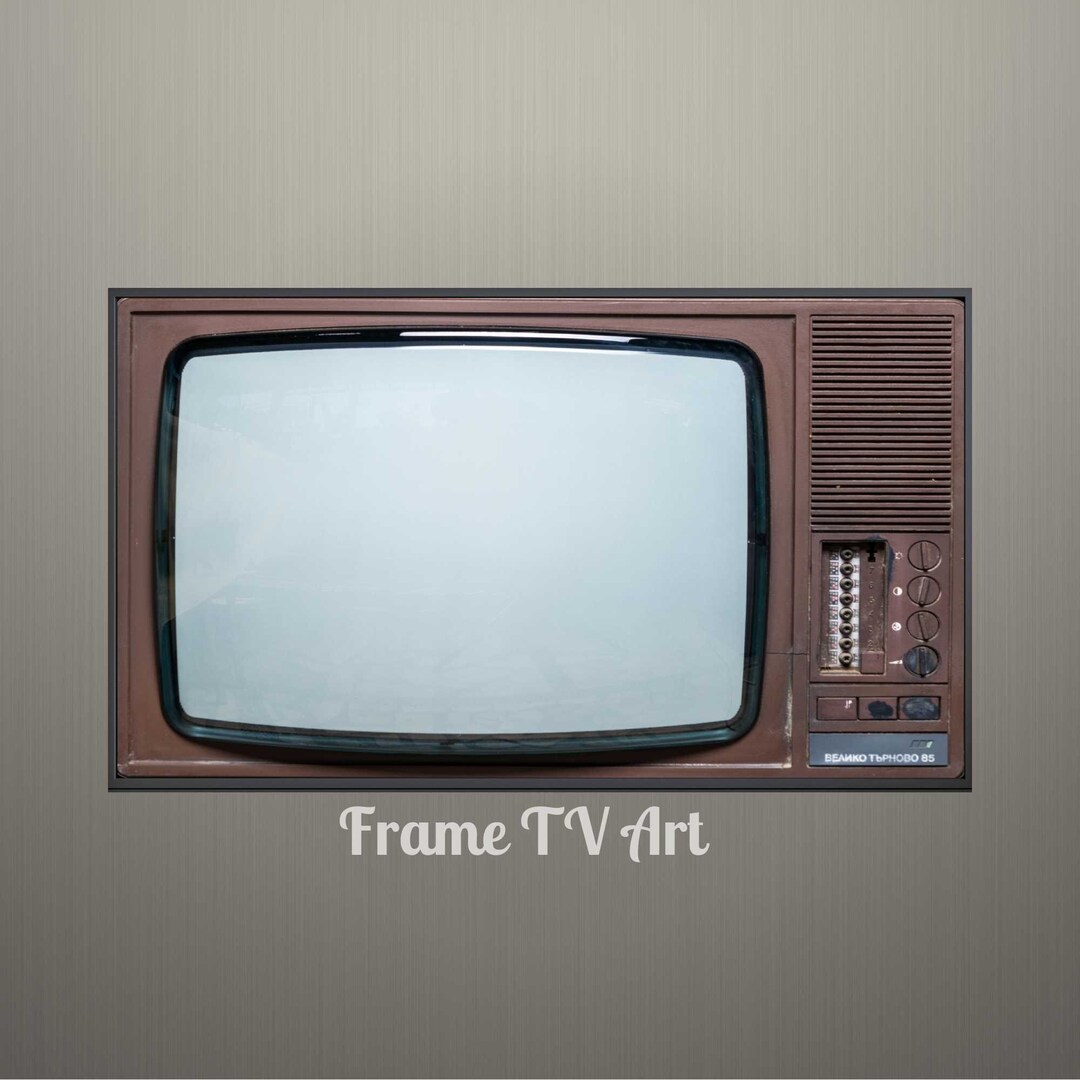 Samsung Frame TV Art Retro, Vintage Wall Art, Old Television Frame TV ...