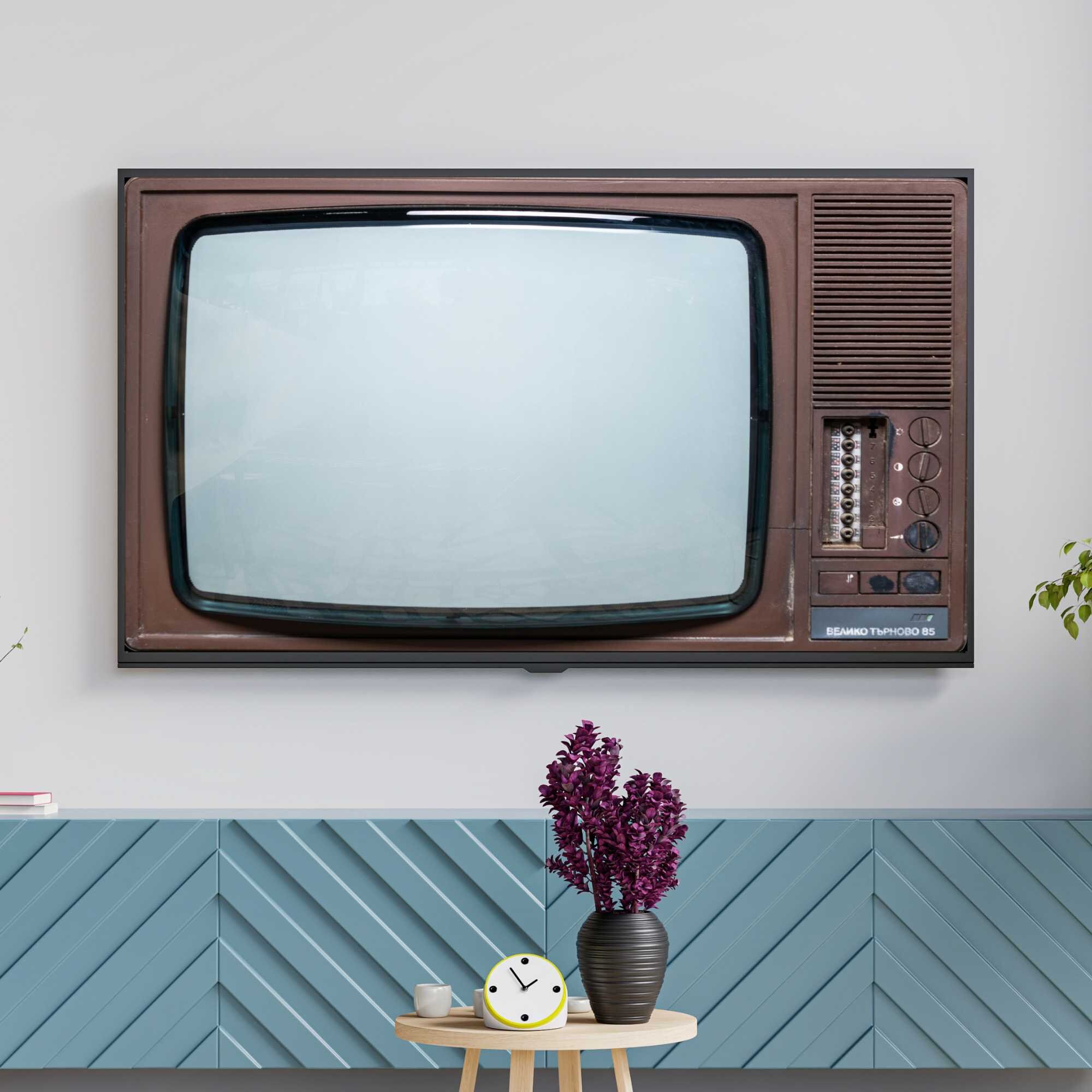 Samsung Frame TV Art Retro, Vintage Wall Art, Old Television Frame TV ...