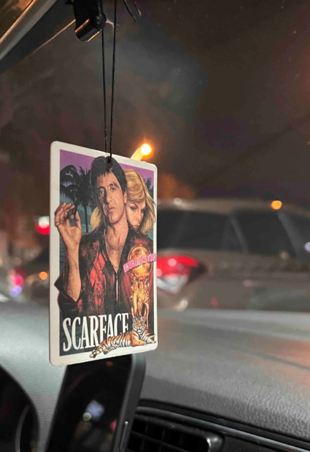 Tony Montana and Elvira Scarface Air Freshener - Etsy