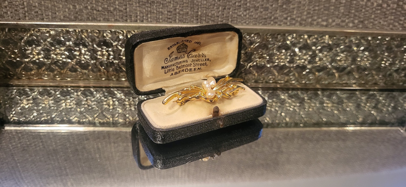 Antique Jewellery Box Victorian Brooch Box 1800s Vintage - Etsy