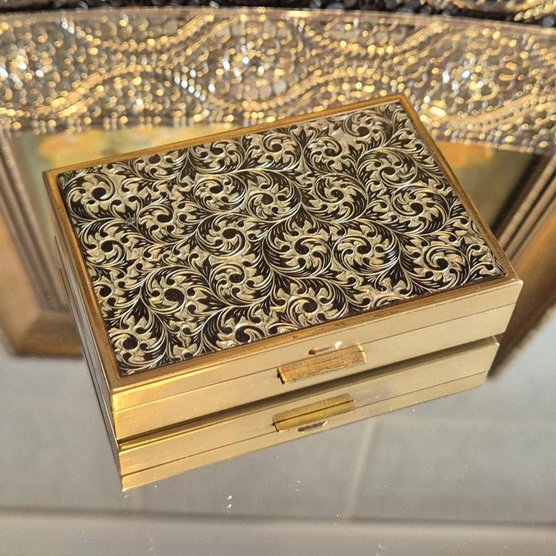 VERY RARE Japanese Clover Musical Compact - WORKING - Vintage 1950s ...