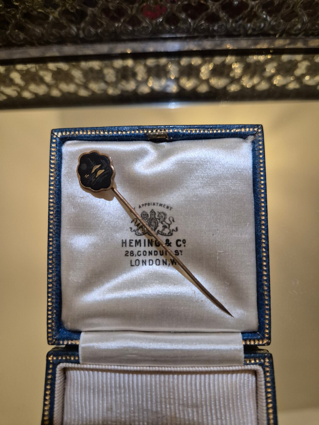 Vintage Japanese Damascene Pin 24K Gold Plated in Gold Tone With ...