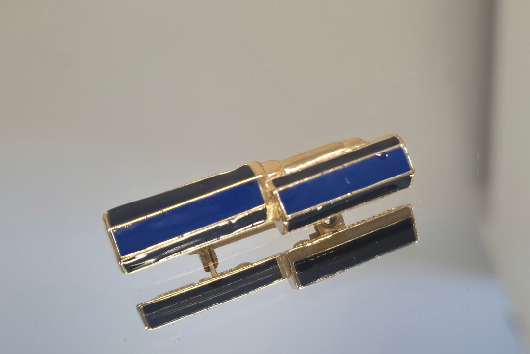Vintage Christian Dior Parfums Enamel Bar Brooch - 1980s - RARE ...
