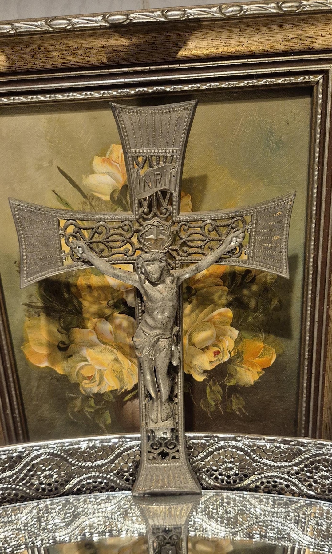 Vintage Crucifix Wall Hanging - Crucifix - Christian - Religious Home ...