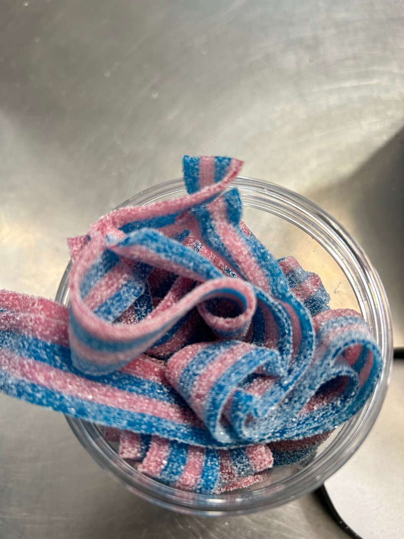 Cotton Candy Sour Candy Strips -10 Oz - Etsy