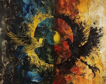 Abstract Yin Yang Digital Art 8k (download) - Etsy UK