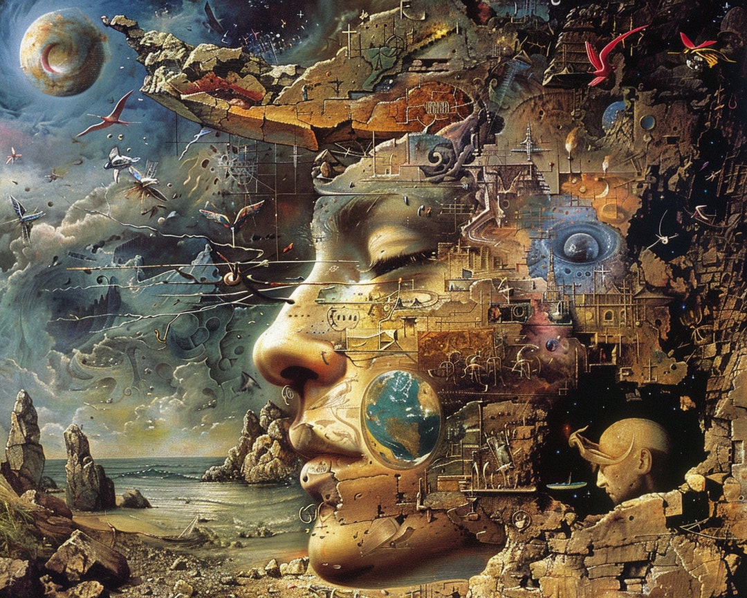 Surreal Dreamscape Wall Art, Fantasy Artwork Print, Abstract Surrealism ...
