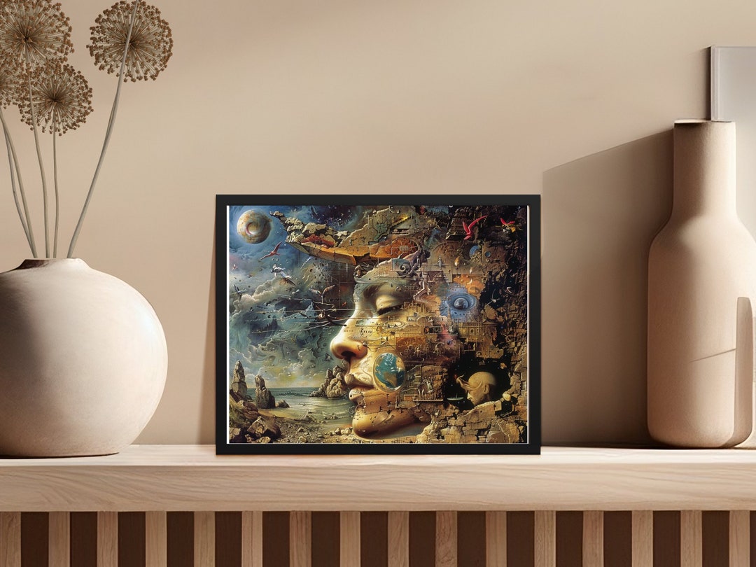 Surreal Dreamscape Digital Art Print, Fantasy Landscape Wall Decor ...