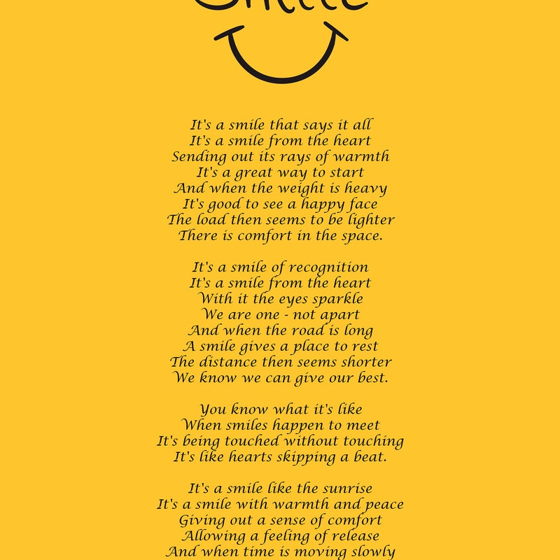 Poem Poster - Etsy