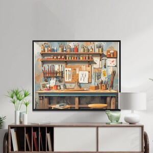 Artistic Workshop Wall Art, Creative Studio Decor, Artisan Workspace ...