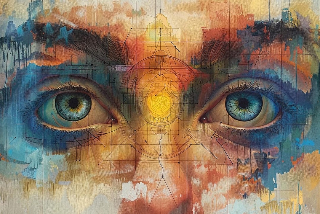 Abstract Eye Art Poster, Trippy Wall Art, Colorful Home Decor ...