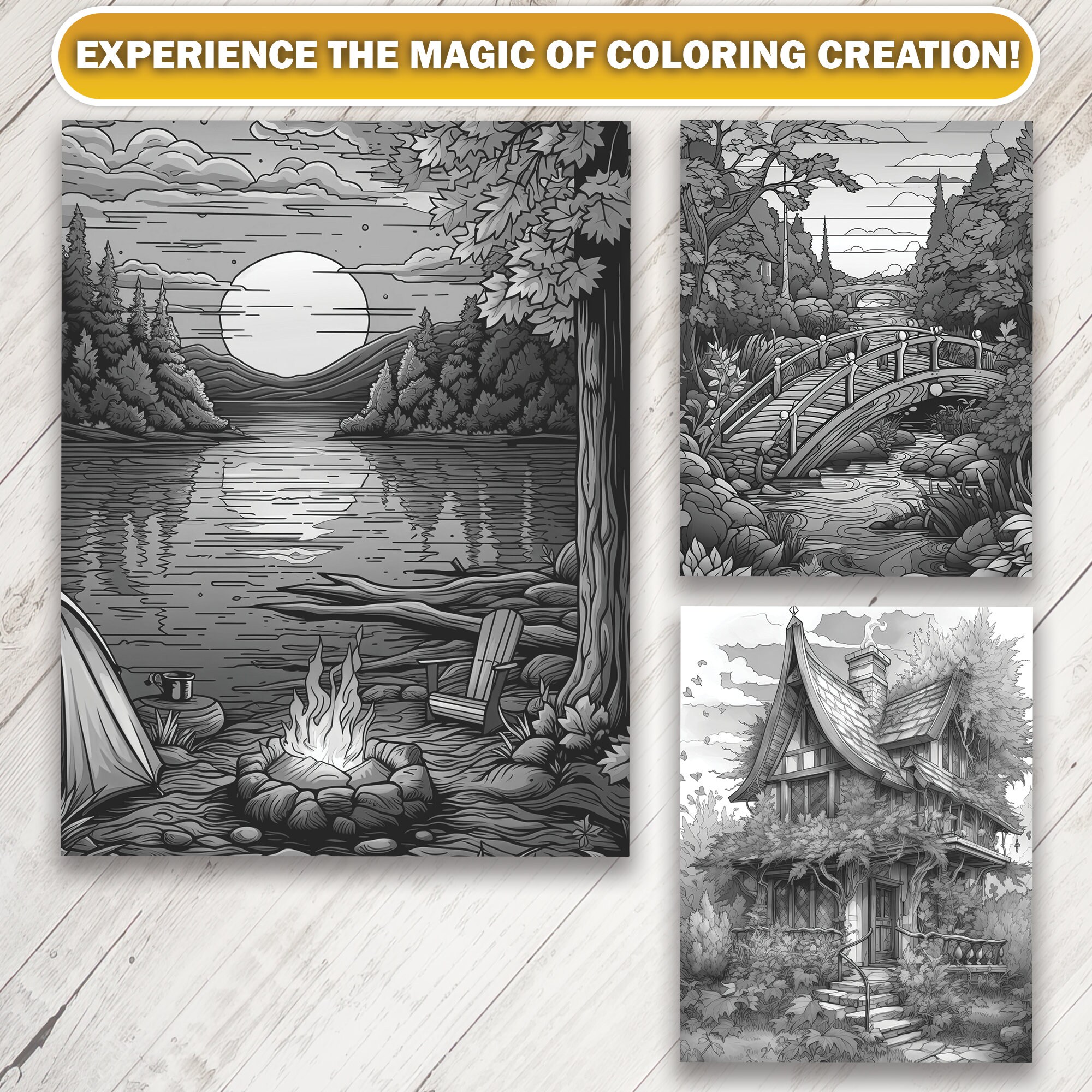 Autumn Coloring Book 3 40 Fall Coloring Pages Printable - Etsy