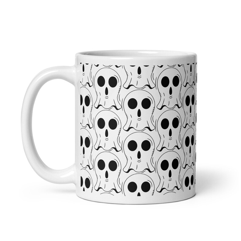 Spooky Coffee Cup Ghostly Mug Cute Ghost Design Halloween Gift Idea - Etsy
