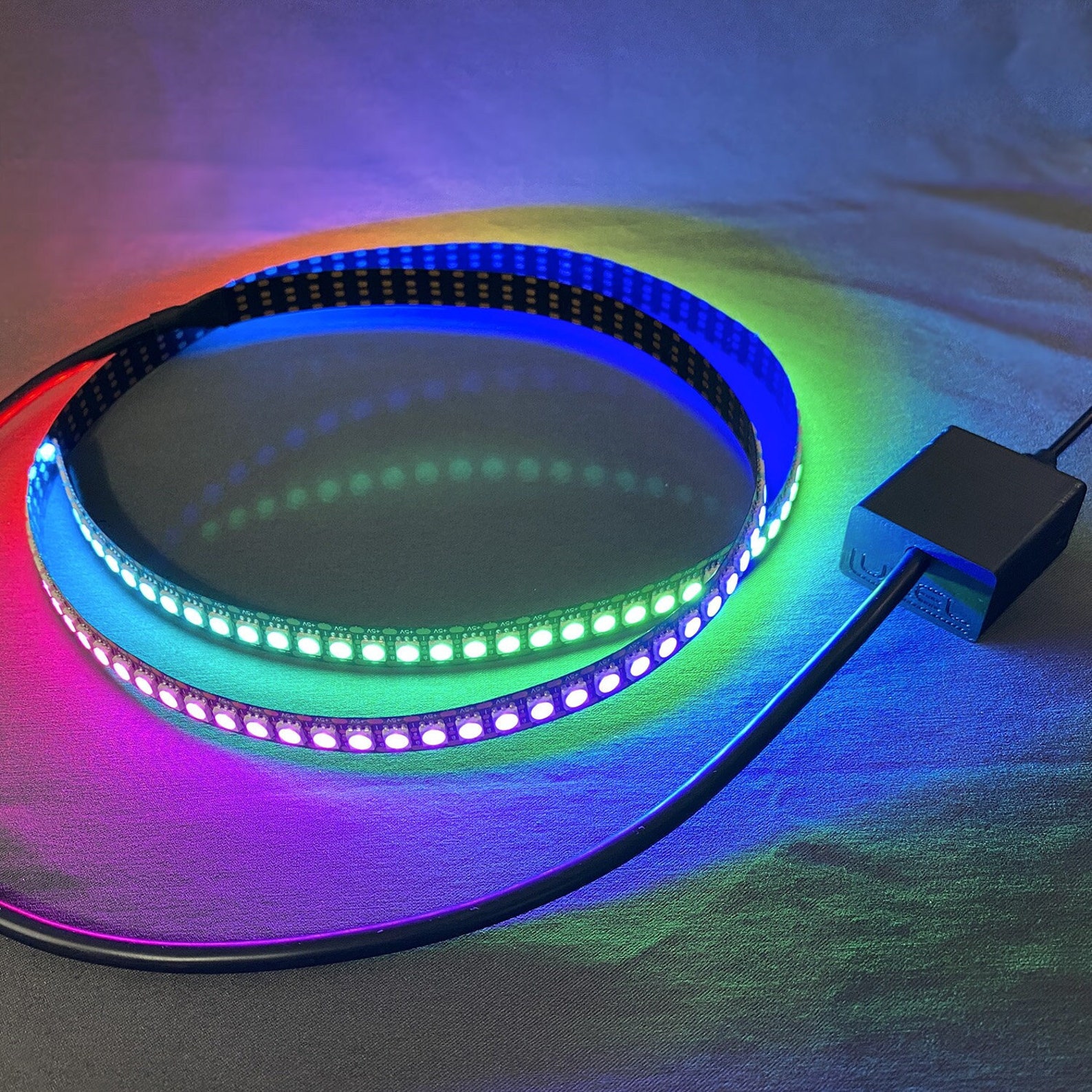 Ultra Bright RGB LED Strip: Including WLED Controller, Ws2813b, 144 ...
