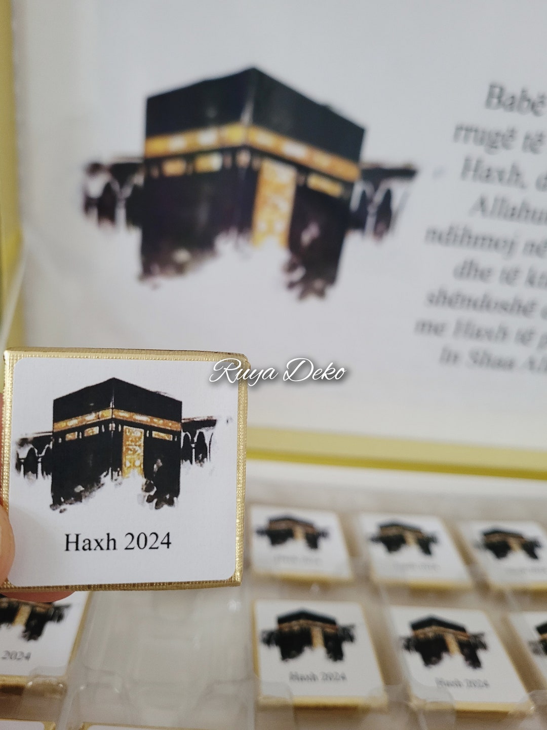 Personalized Chocolate Box, Chocolate Box Hajj, Hac, Mecca, Kaabe, Gift ...