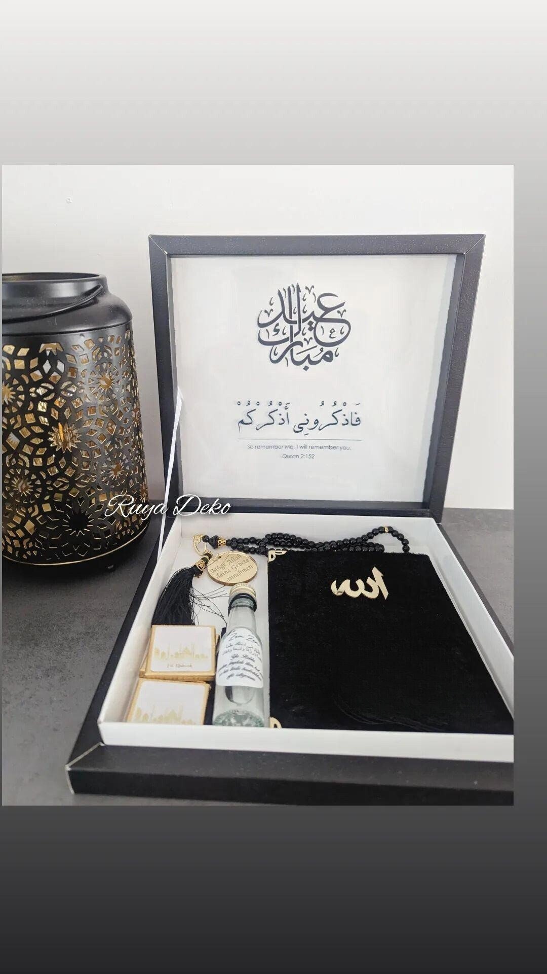 Eid Gift Box With Yasin Book, Zamzam Water, Prayer Beads With Dua ...