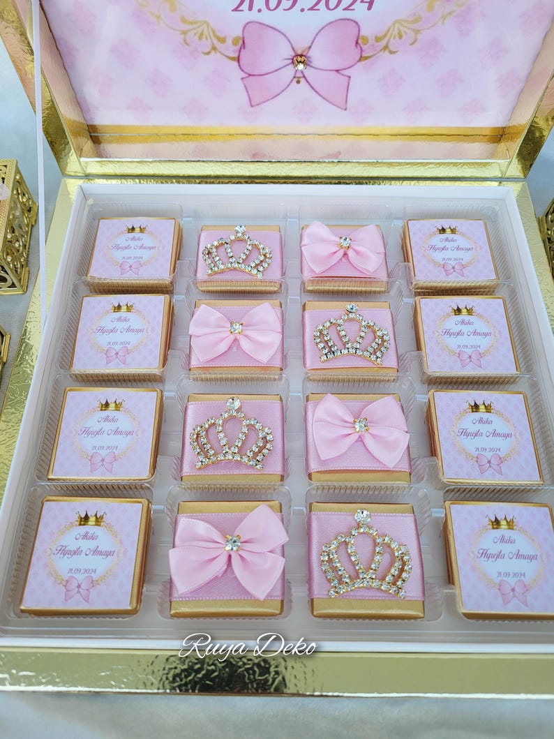 Personalized Chocolate Box, Chocolate Box, Baby Gift for Birth, Baby ...