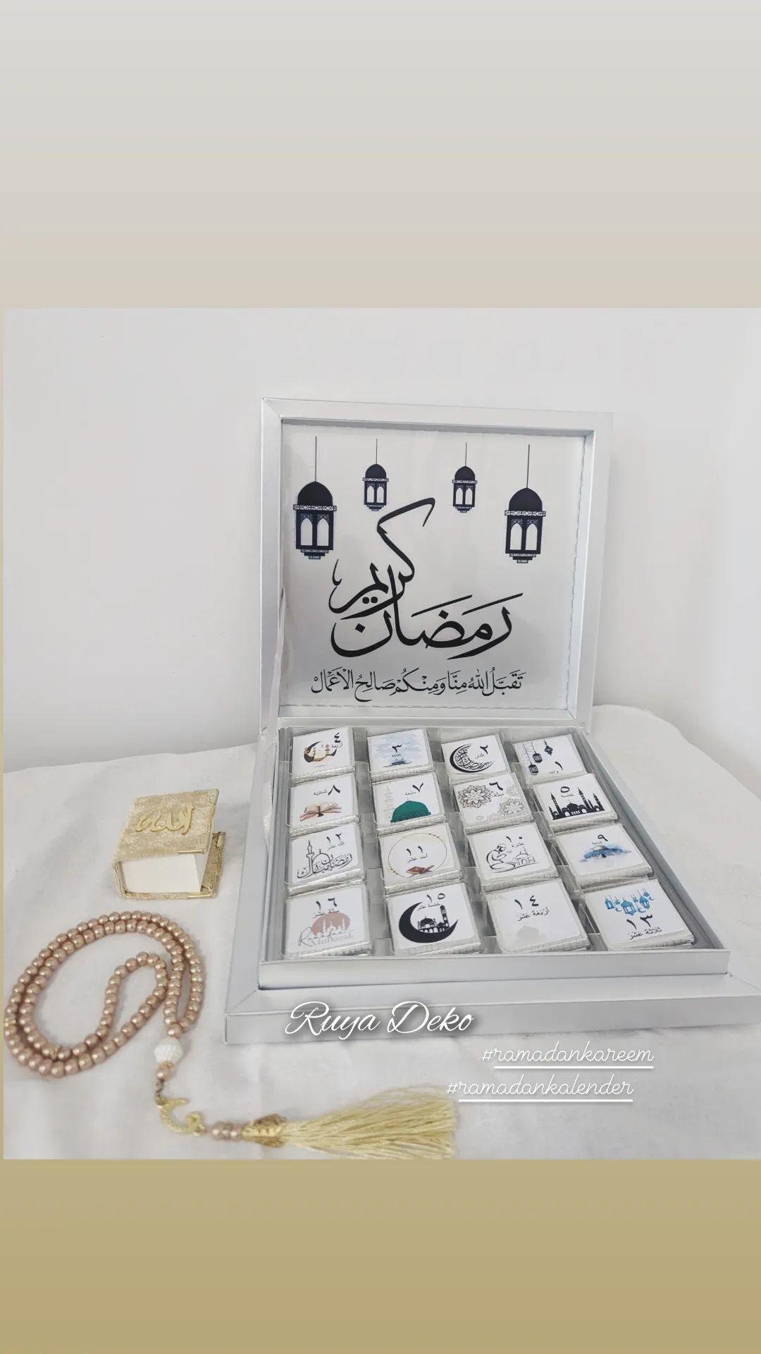 Ramadan Calendar Chocolate Box, Ramadan Kareem With Dua, Ramadan ...