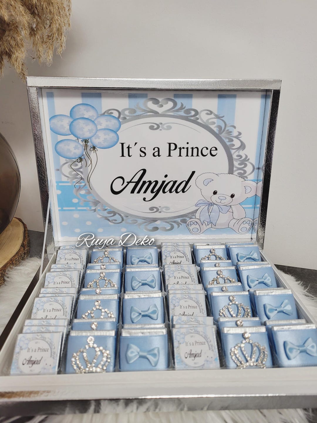 Personalized Chocolate Box, Chocolate Box, Baby Gift for Birth, Baby ...