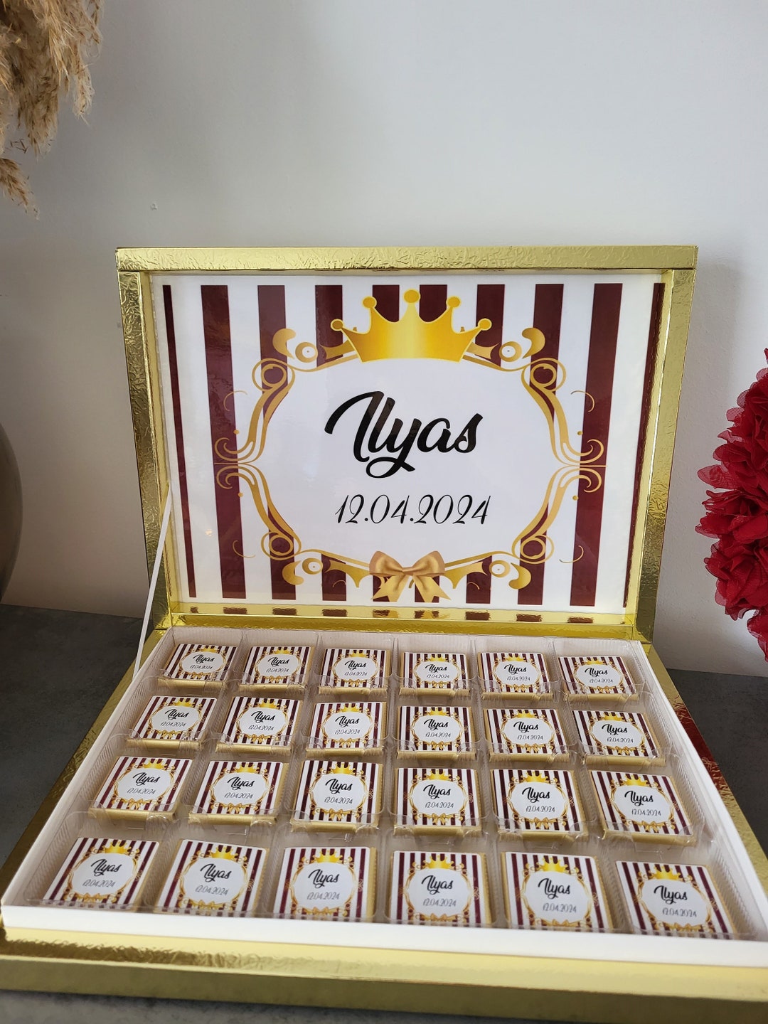 Personalized Chocolate Box, Chocolate Box Sünnet, Circumcision, Mevlit ...