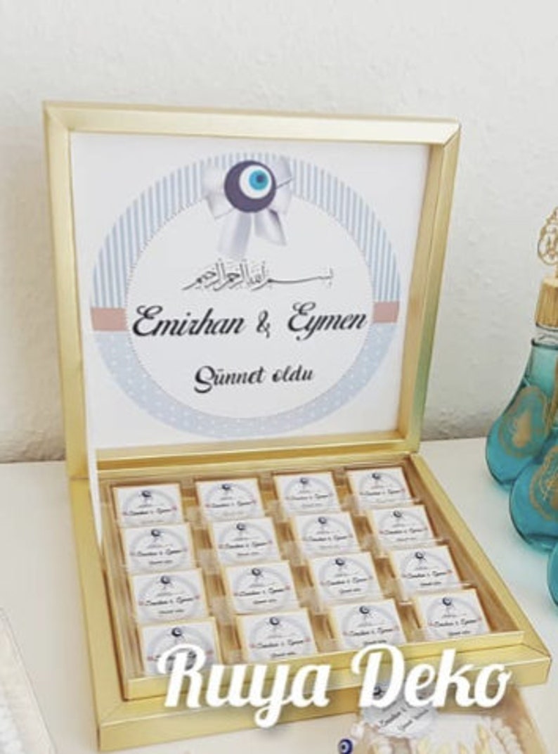 Personalized Chocolate Box Chocolate Box Sünnet - Etsy