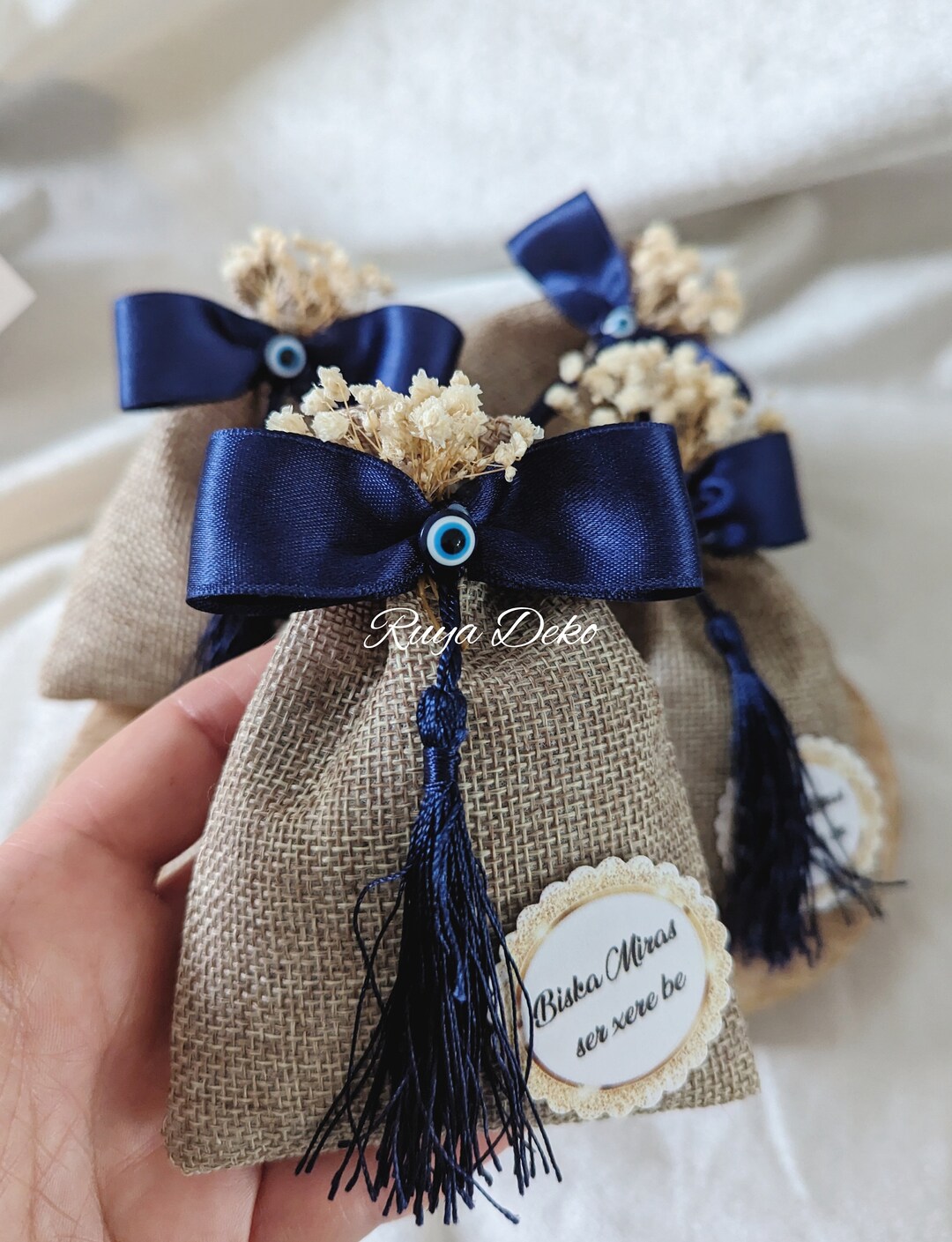 Personalized Guest Gifts, Lavender Sachet Gift, Jute Teddy Bear Sünnet ...