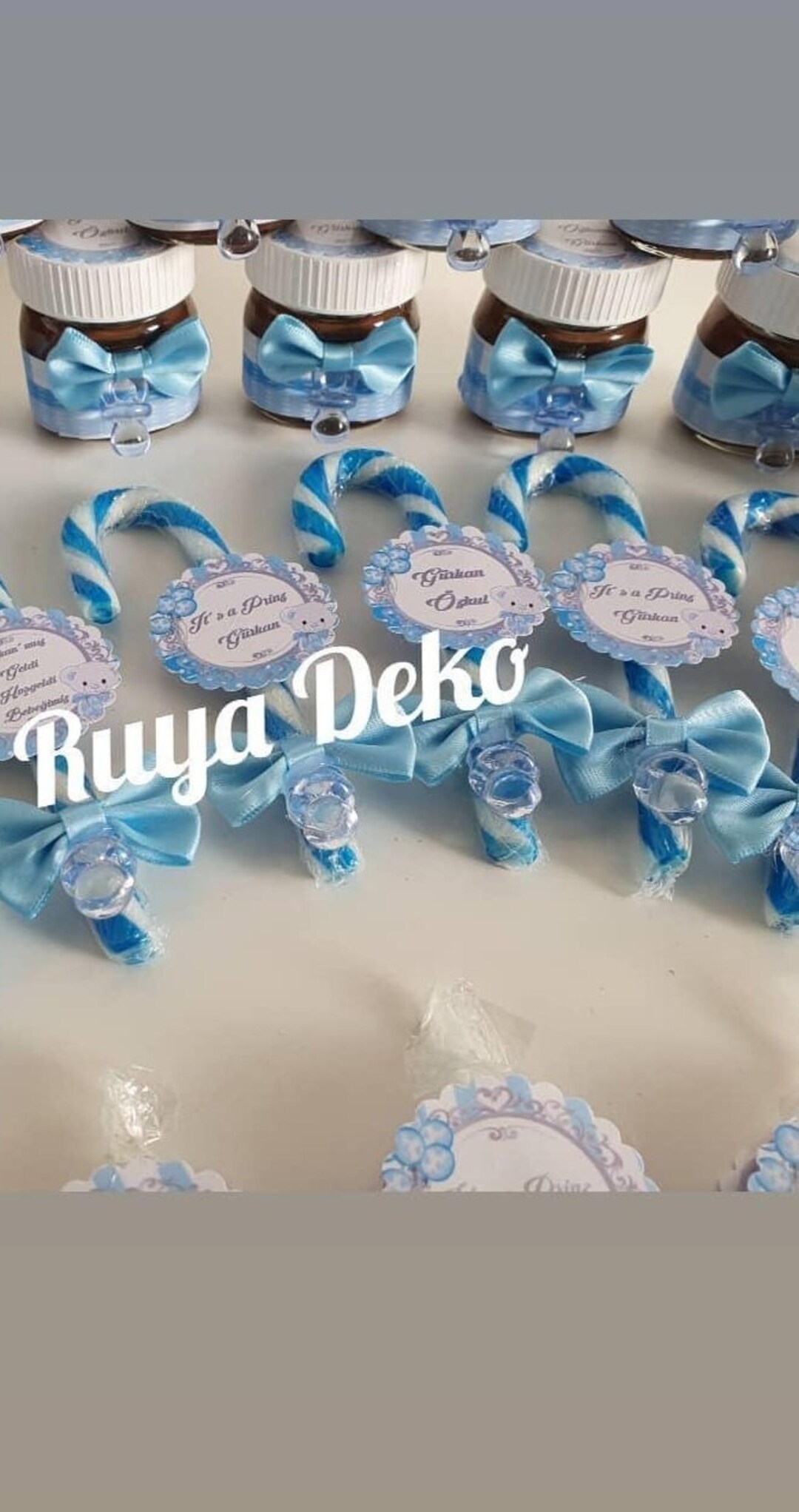 Personalized Party Favors Candy Cane, Baby Birth Gift, Its a Prince ...