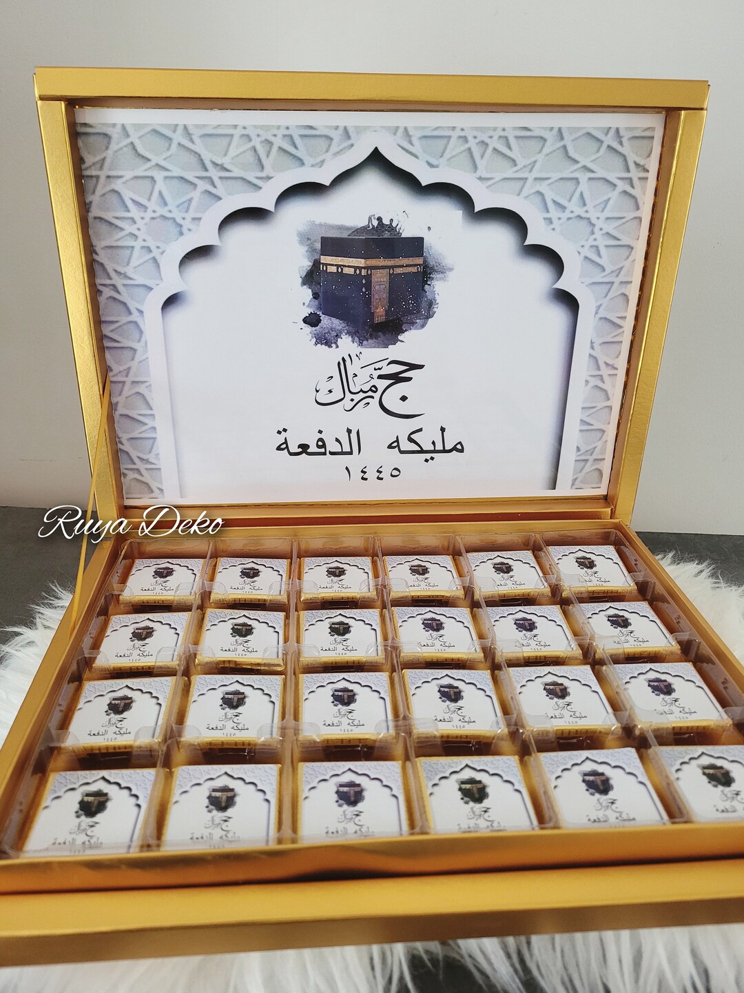 Personalized Chocolate Box, Chocolate Box Hajj, Hac, Mecca, Kaabe, Gift ...