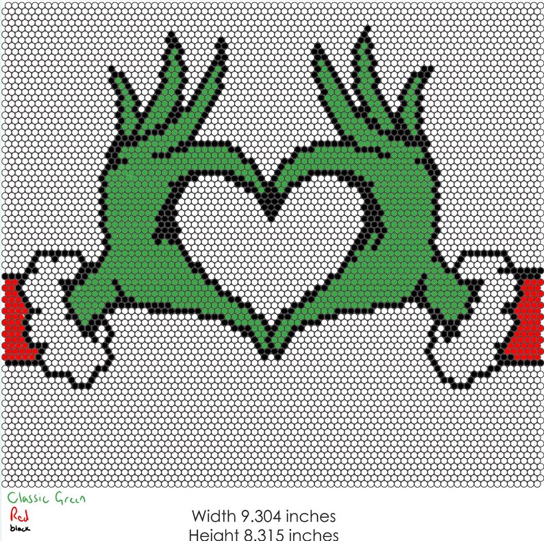 Ss10 Rhinestone Template Grinch Hands Complete Wrap Around - Etsy