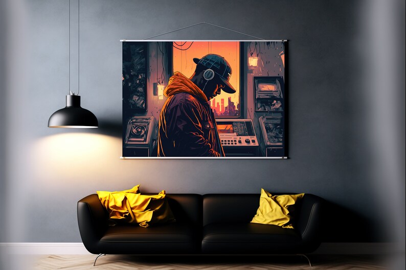 Lofi Urban Beatmaker Studio Poster without Frame - Etsy