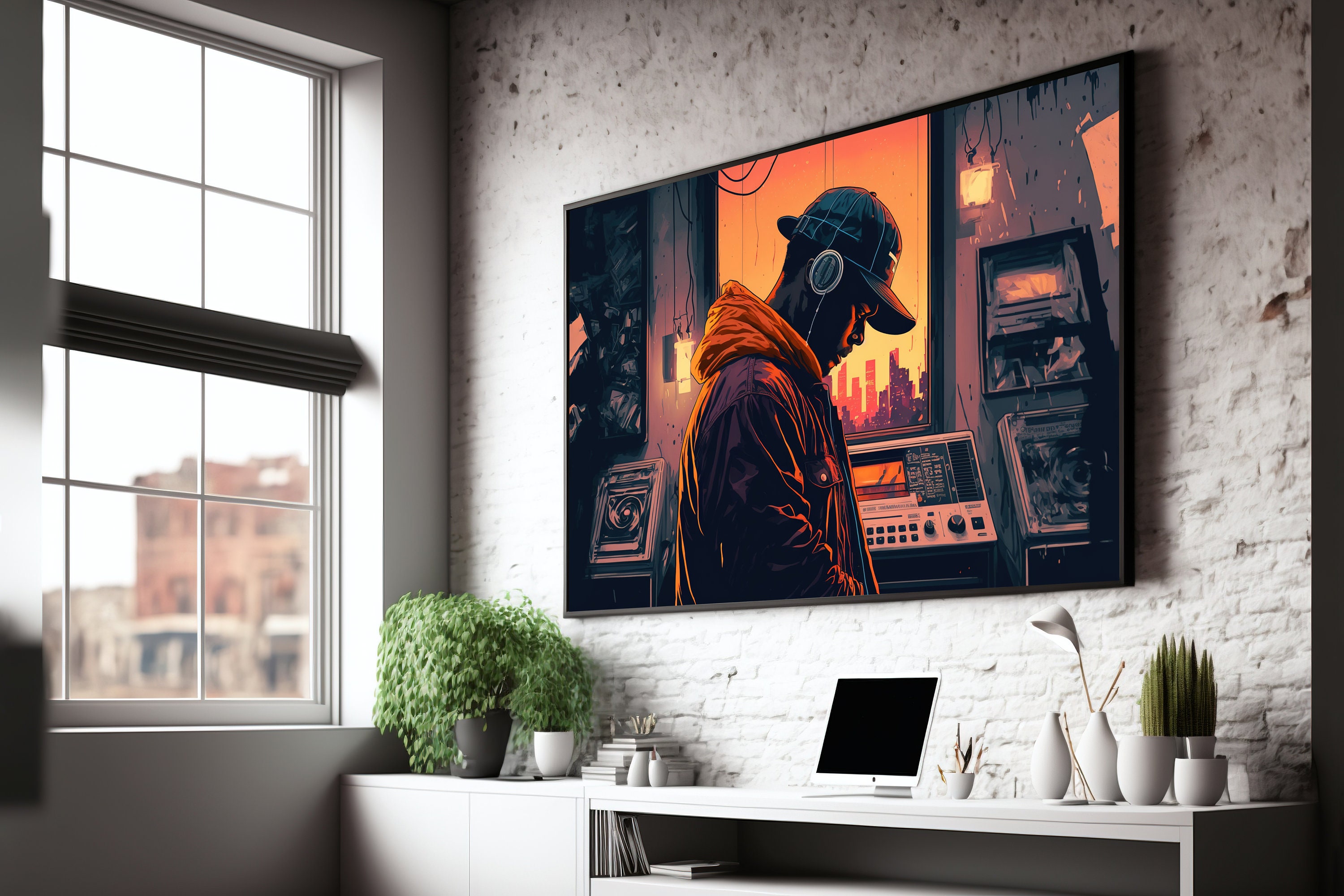 Lofi Urban Beatmaker Studio Poster without Frame - Etsy