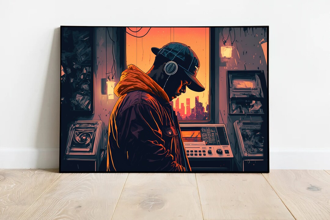 Lofi Urban Beatmaker Studio Poster without Frame - Etsy