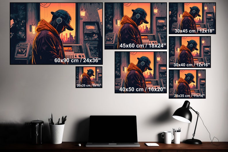 Lofi Urban Beatmaker Studio Poster without Frame - Etsy